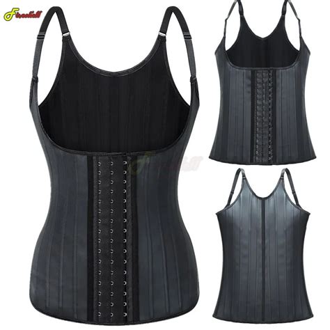 Women Latex Waist Trainer Women Binders Shapers Modeling Strap Corset