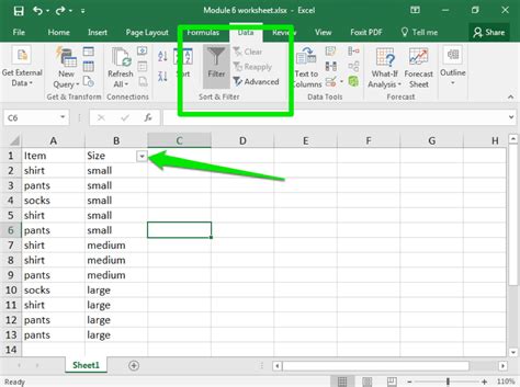 sorting and filtering data computer applications for managers