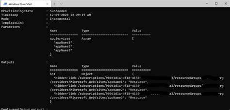 azure how to convert an array into properties of one