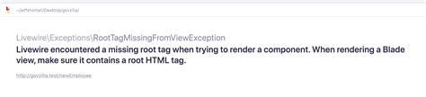 php how to resolve roottagmissingfromviewexception error