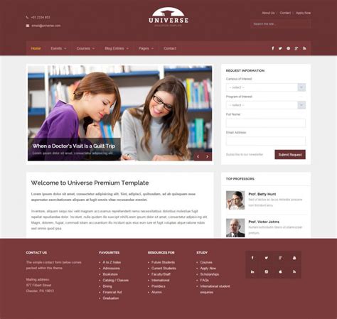 school website templates html with css jquery slider idheavenly