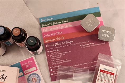 Simply Earth Subscription Box Review Essential Oil Haven