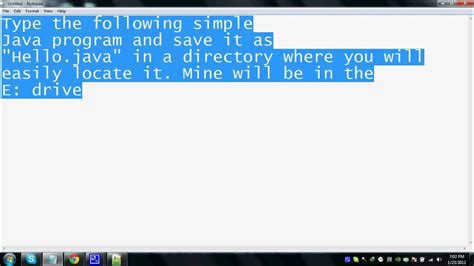 compile and run java programs using command prompt youtube
