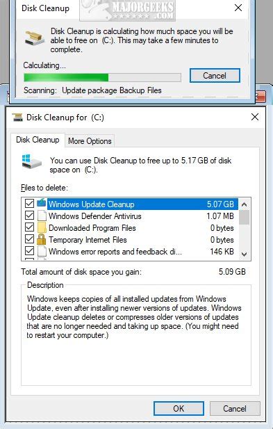 how to run disk cleanup automatically with all items checked