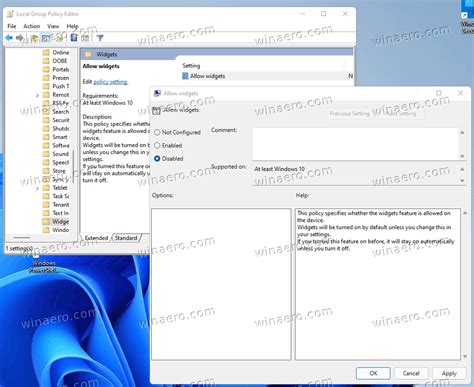 Remove And Uninstall Widgets From Windows 11