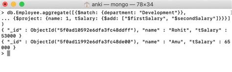 mongodb add operator geeksforgeeks