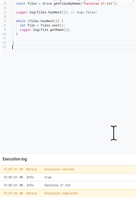 javascript googel apps script hasnext returns false stack overflow