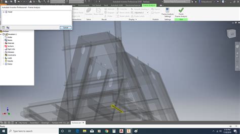 solved i want to do a frame analysis using inventor autodesk community