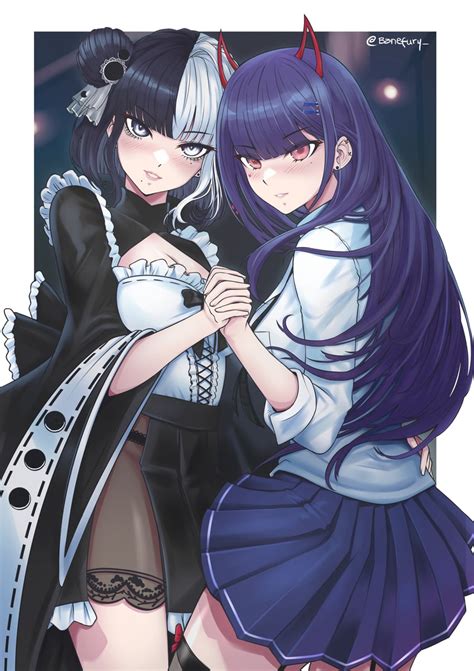 Akuma Nihmune Akuma Nihmune And Eiko Orihime Indie Virtual Youtuber