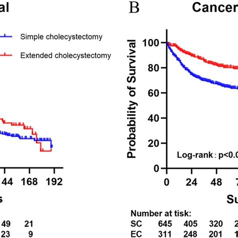 Kaplan Meier Curves Showing A Os And B Css Based On Surgical Options