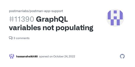 graphql variables not populating · issue 11390 · postmanlabs postman