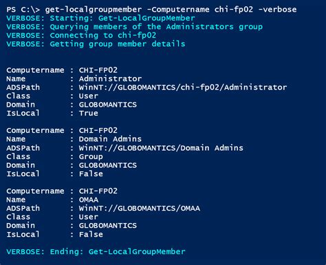 get local group members with powershell the lonely administrator