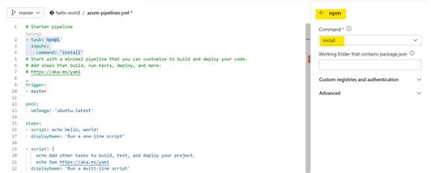implement a static vue app and deploy it on azure using ci