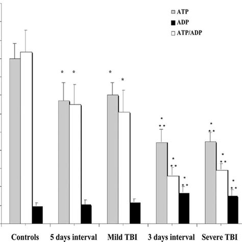 Graph Showing Concentrations Of Atp And Adp And Atp Toadp Ratio As