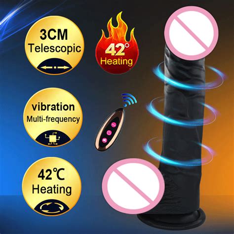Thrusting Dildo Vibrator Sex Toy With Powerful Realistic Vibrating