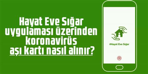 Hayat Eve Sığar Uygulaması üzerinden Koronavirüs Aşı Kartı Nasıl Alınır