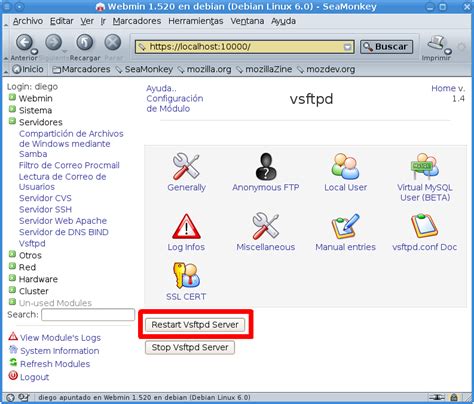 usuariodebian vsftpd very secure ftp daemon