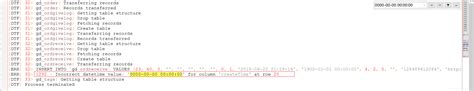 mysql [err] 32＞ 1292 incorrect datetime value ‘0000 00 00 00 00 00