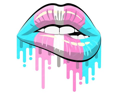 Lgbt Pride Lips Bundle Dripping Lips Lip Print Sexy Biting Etsy