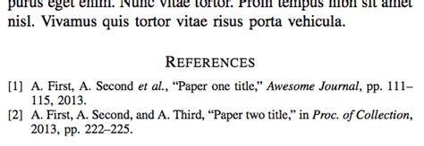 [tex latex] limiting the number of authors in the references with