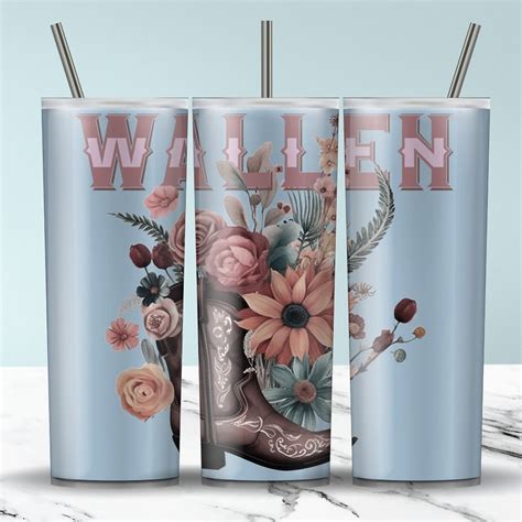 Morgan Wallen Skinny Tumbler Sublimation Wrap Design 6 Png Bundle 300