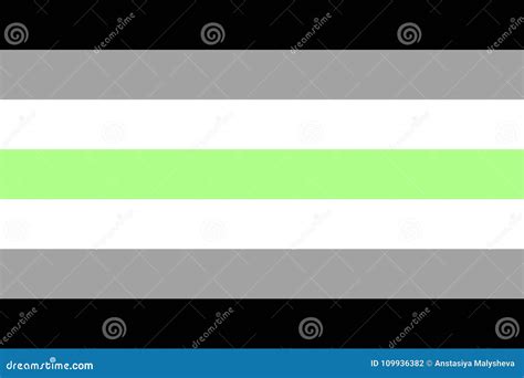Agender Pride Flag Movement Lgbt Flat Icon Stock Vector Illustration