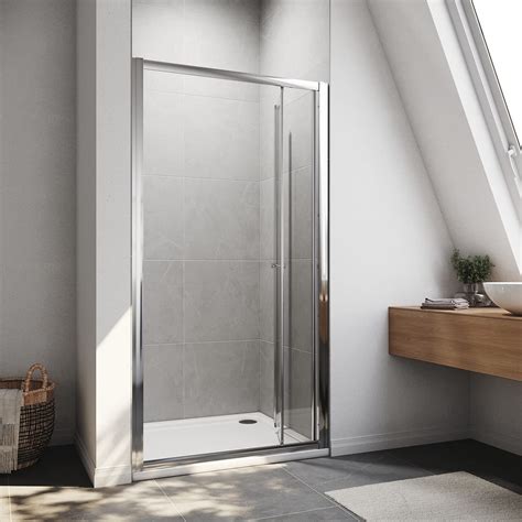 Buy Elegant 1000mm Bi Fold Shower Door Sliding Shower Screens Enclosure