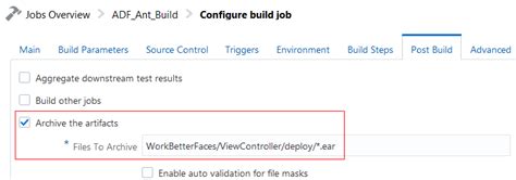 configuring and building an adf application using ant in oracle
