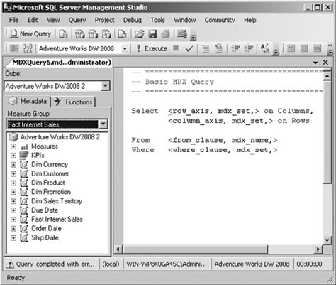 understanding ssas in ssms and sql server profiler microsoft press store