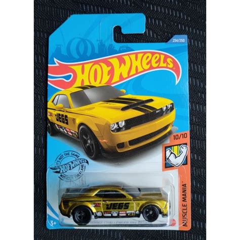 Hot Wheels Super Treasure Hunt 18 Dodge Challenger Srt Demon Shopee