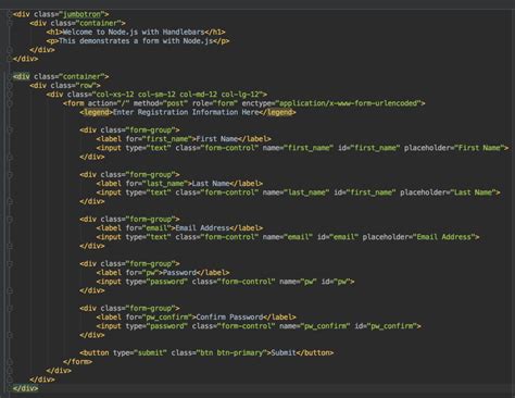 use handlebars and express in node js stone soup programming