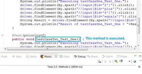 how to enable disable test method in selenium webdriver