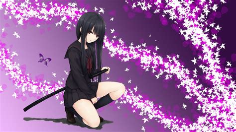 Fondos De Pantalla 1920x1080 Px Chicas Anime Katana Uniforme