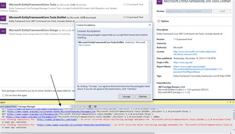 troubleshooting the dotnet ef command for ef core migrations the data