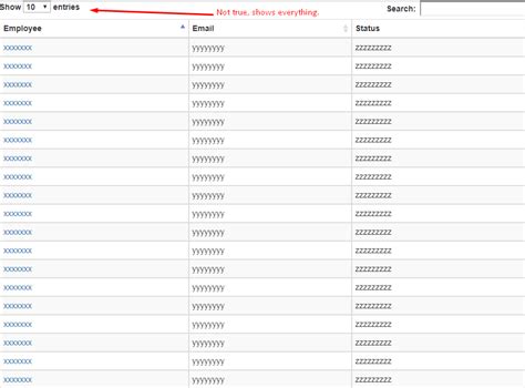 zero config jquery datatable default pagination not working for large