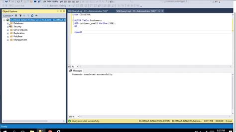 using the alter table function in sql youtube