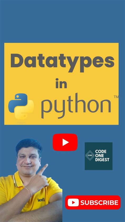 youtube short quick cheat sheet to python data types for beginners