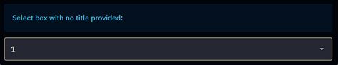 lectbox title space streamlit components streamlit