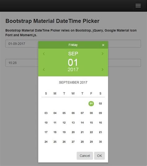 bootstrap datetimepicker set date