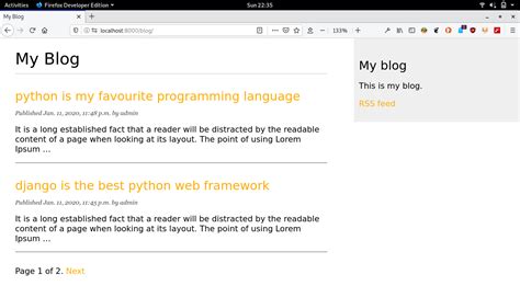create a blog application with django part 10 configure django to use
