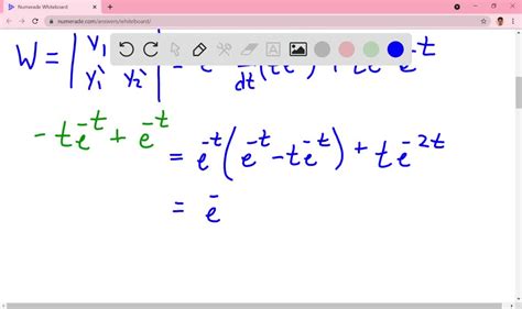 Solved Use The Method Of Variation Of Parameters To Find A Particular