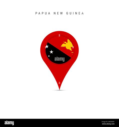 Teardrop Map Marker With Flag Of Papua New Guinea Png Flag Inserted In