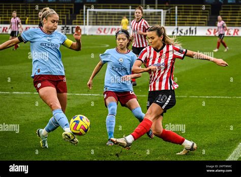 Manchester City Women Captain Steph Houghton Blocks A Cross From