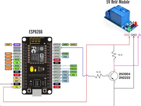 relé 5v con esp8266 y firebase conexión iot tutorial