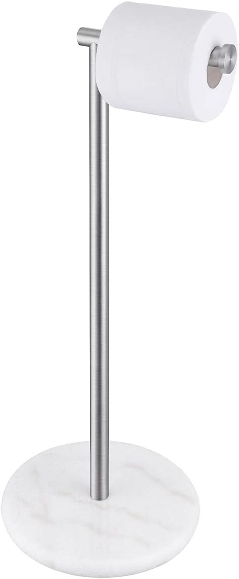Buy Kes Toilet Roll Holder Free Standing With Marble Base Bathroom