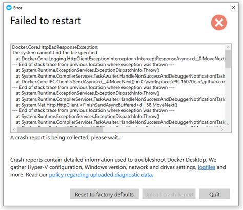 docker engine failed to start fix