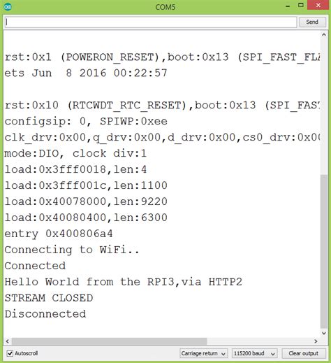 raspberry pi 2 server receiving get request from a esp32