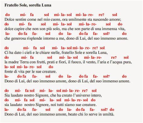 Essere Cristiani Fratello Solo Sorella Luna Dolce Sentire Testo E
