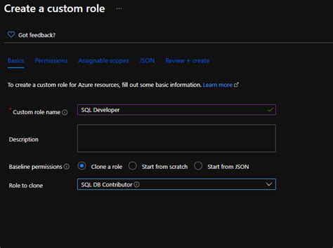azure sql permissions how to allow using query performance insight
