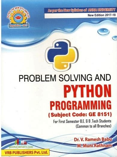 ge8151 problem solving and python programming